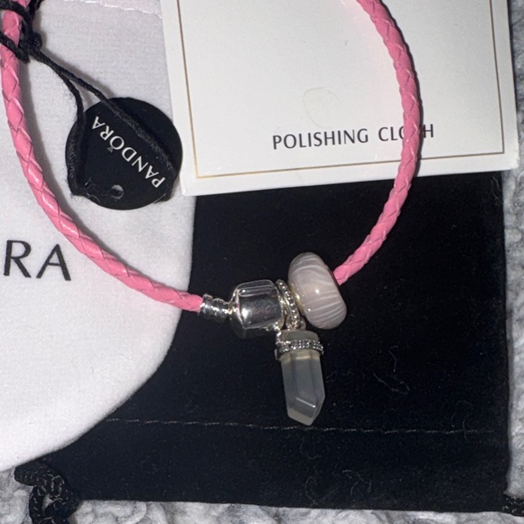 Pandora | Jewelry | Retired Pandora White Amulet Pendantcharm 0 ...